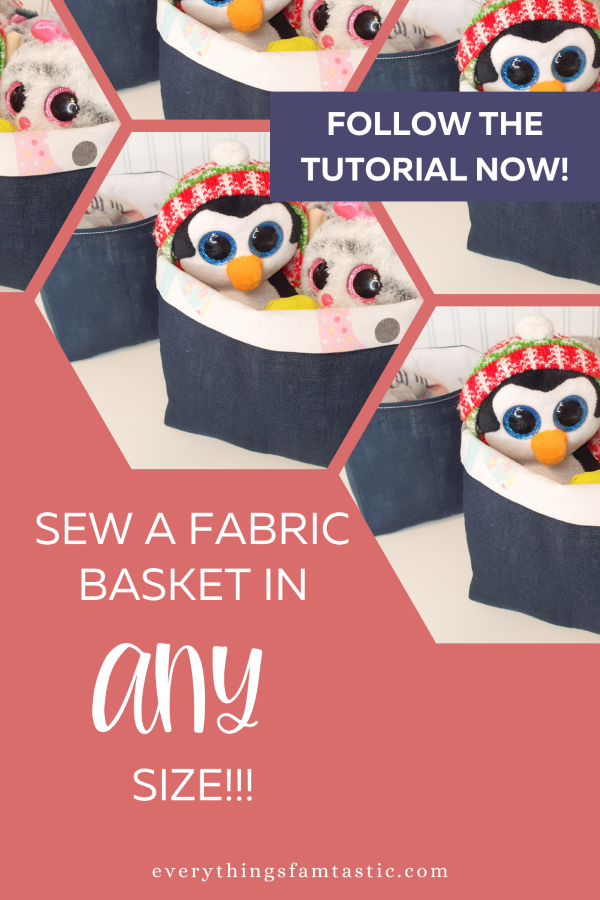How to Make a Useful Fabric Box in ANY Size You Need! - Everything's ...